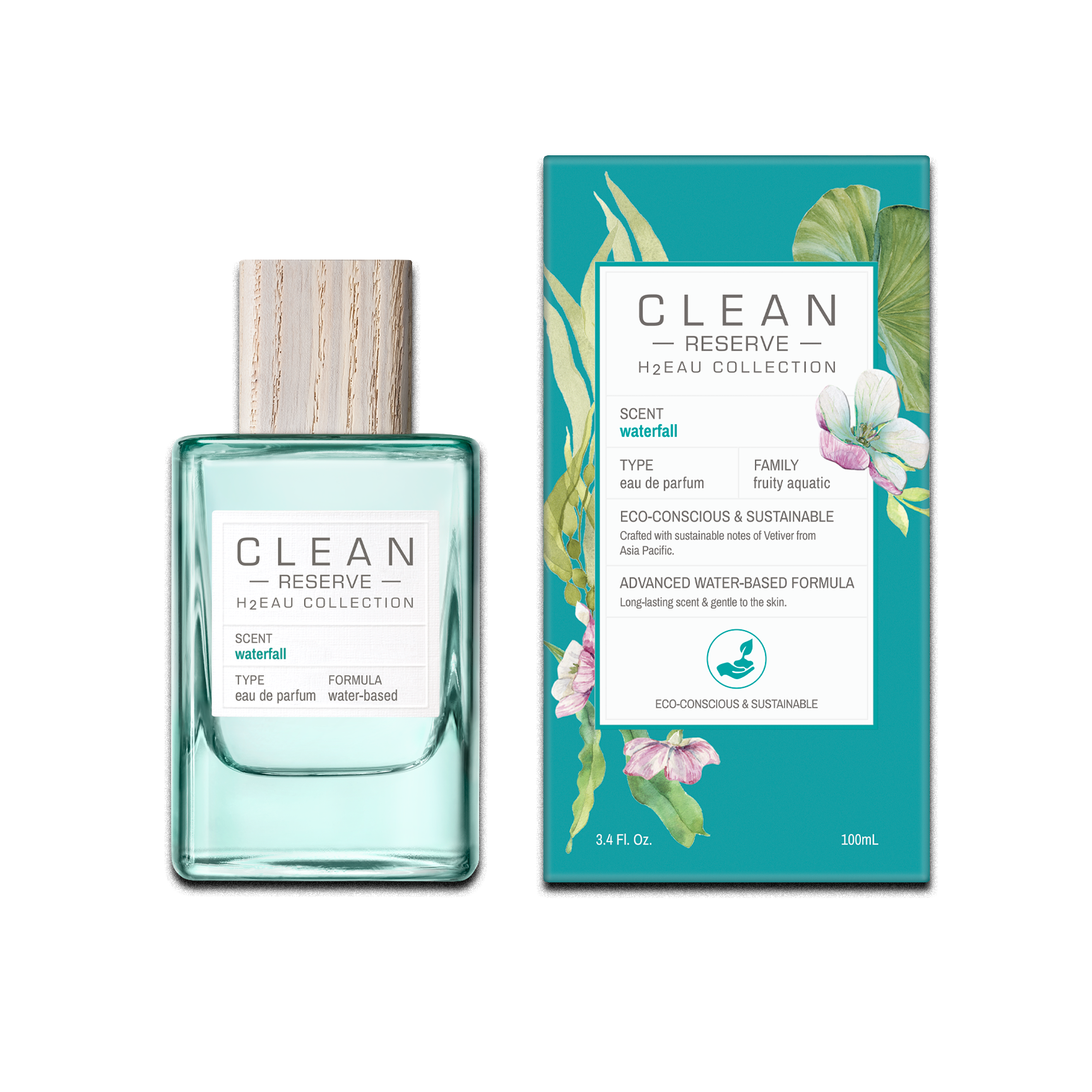 CLEAN RESERVE H2EAU Waterfall Fragrance – Three Sizes – CLEAN Beauty ...