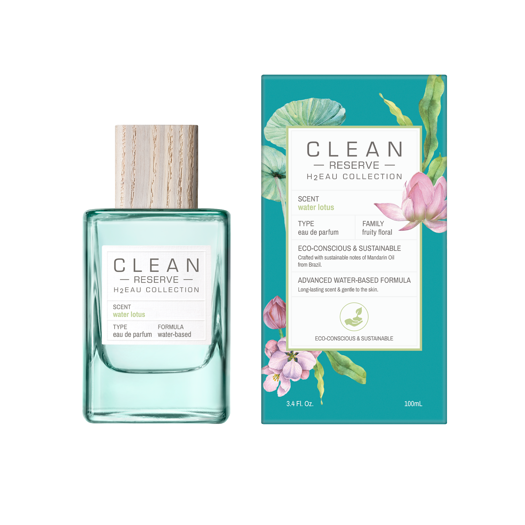 CLEAN RESERVE H2EAU Water Lotus Fragrance – Three Sizes – CLEAN Beauty ...