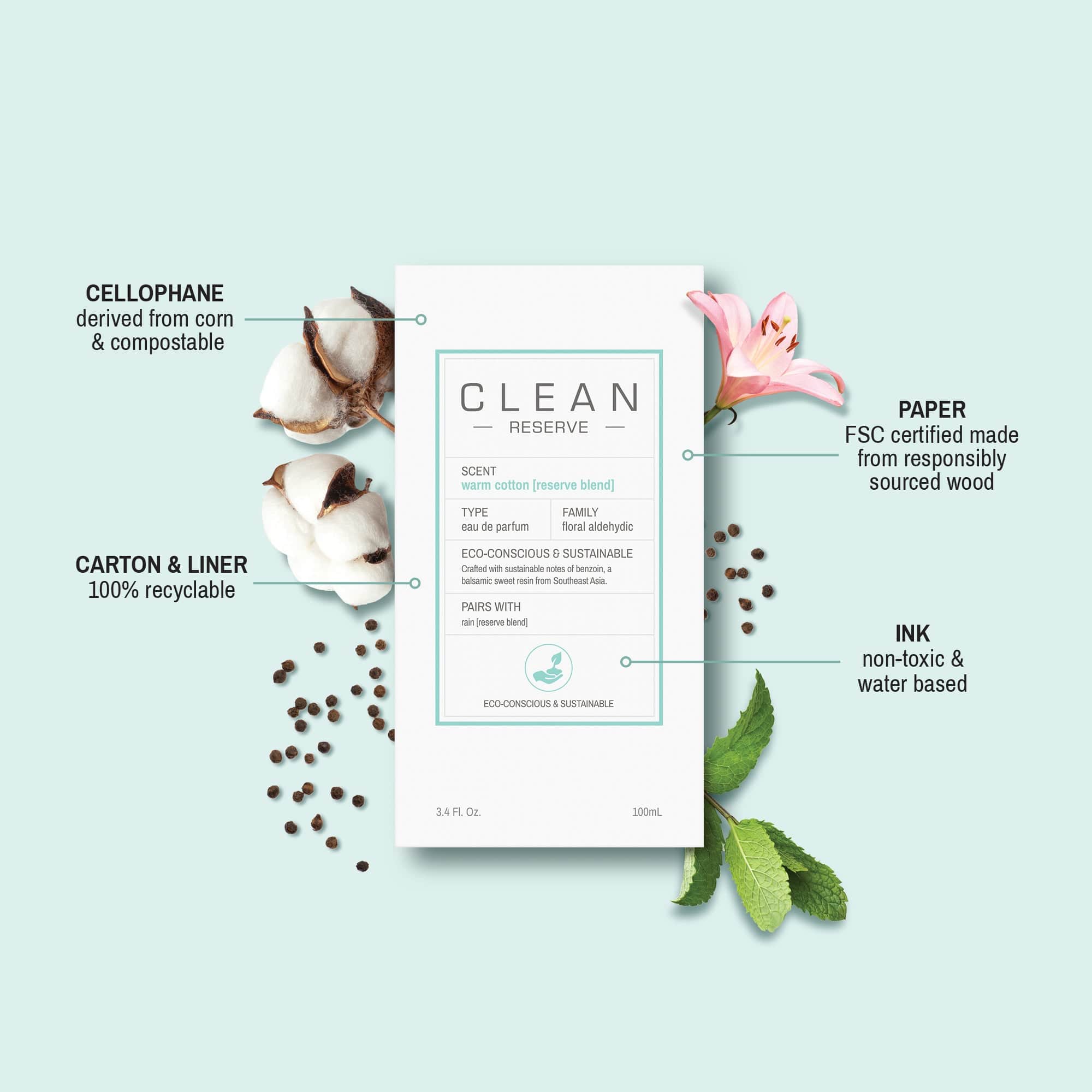 CLEAN RESERVE Warm Cotton Fragrance in 3 Sizes – Clean Beauty ...