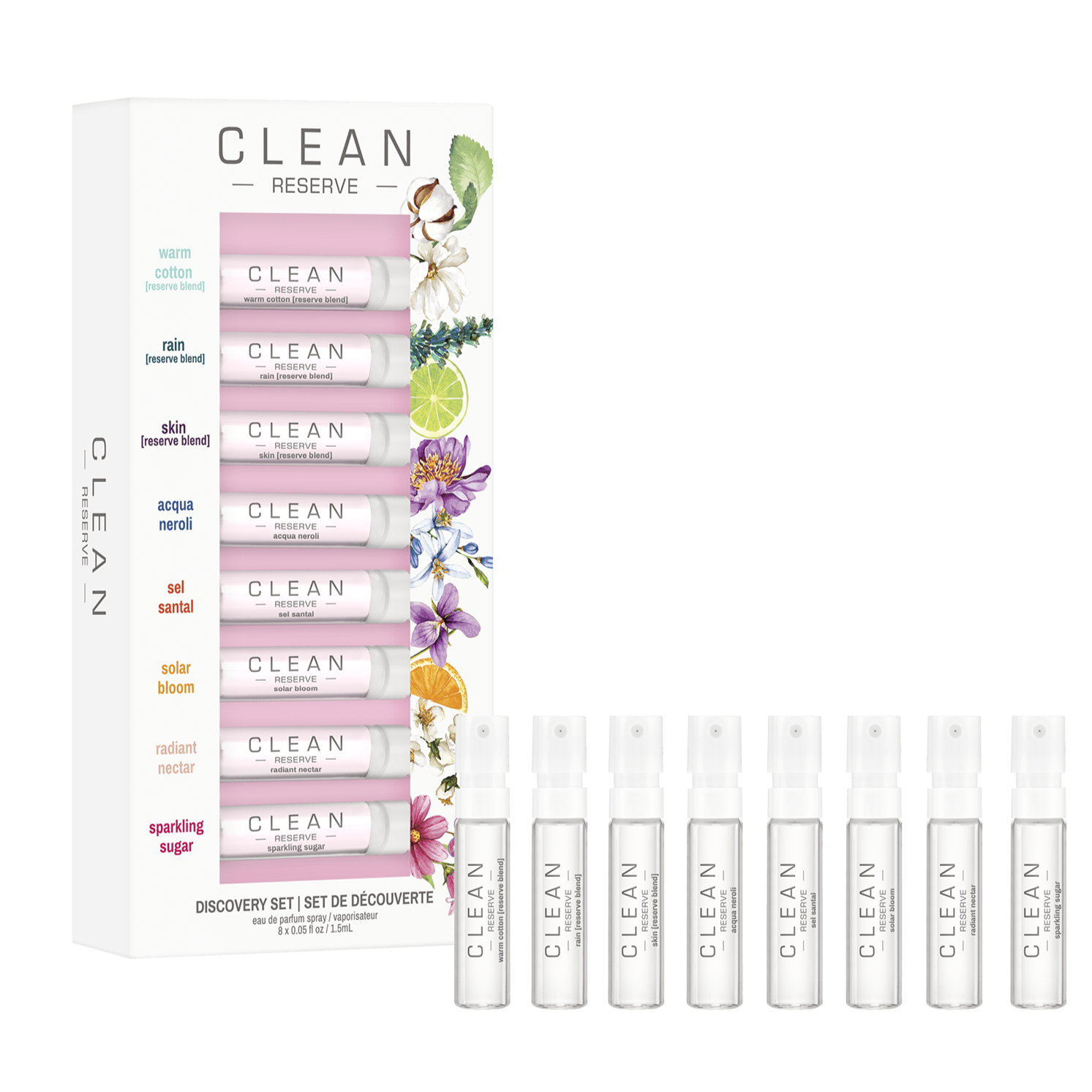 CLEAN RESERVE Discovery Gift Set of 8 Fragrances – Clean Beauty ...